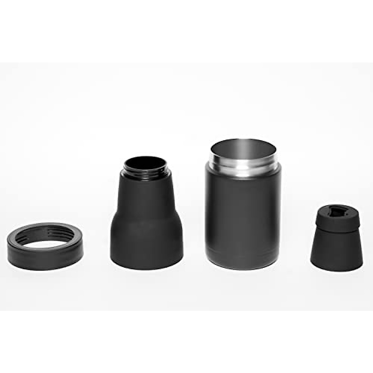 Malolu 4 In 1 Beer Can Cooler, Stainless Steel Double Wall Insulated Can Cooler for 12oz Cans & Beverage, Slim Freezable Vacuum Insulated Beer Bottle Cooler with Bottle & Can Opener