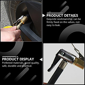Locking Air Chuck, 6pcs Car Inflatable Chuck Car Compressor Air Pump for Inflatables Tire Inflator Air Pump Thread Nozzle Tire Connector Tire Air Chuck Open End Car Accesories