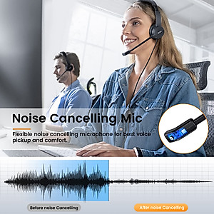 Headsets with Microphone for Laptop, 3.5mm Wired Computer Headset Super-Lightweight Noise Cancelling Headphones with in-line Control Volume & Mute, PC Headset Perfect for Classroom, Home or Office