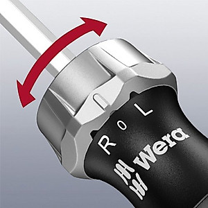 Wera - 5051461001 Kraftform 816 RA Bitholding Ratcheting Screwdriver, 1/4" Head