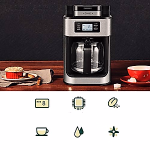 CZDYUF 2 In 1 Automatic Drip Coffee Grinder Espresso Electric Coffee Grinder Vacuum Flask