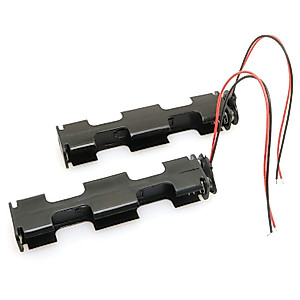 DGZZI 2-Pack 4 x AA Battery Holder with Snap Connector
