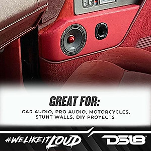 DS18 PRO-DRNSC1.5DK 1" Throat Neodymium Driver with 1.5" Composite Polyamide Voice Coil with Horn. Extremely Loud - PRO Tweeters are The Best in The Pro Audio and Voceteo Market - 1 Speaker