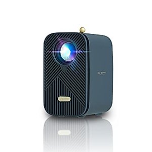 ZEEMR Mini Smart Projector, HDR10 WiFi Bluetooth Projector, Native 720P, 4K Supported, Portable Projector for Home/Out Theater, Dust-Proof, Projector Compatible with All TV Stick, iOS, Android(Blue)