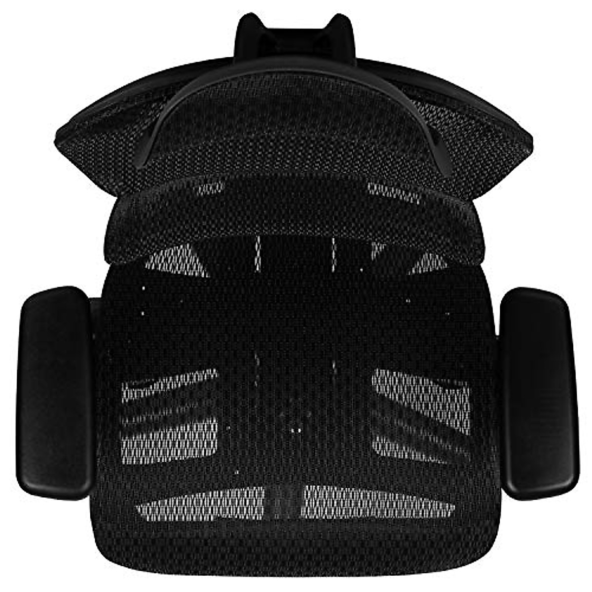 Flash Furniture LO Ergonomic Mesh Office Chair with 2-to-1 Synchro-Tilt, Adjustable Headrest, Lumbar Support, and Adjustable Pivot Arms in Black