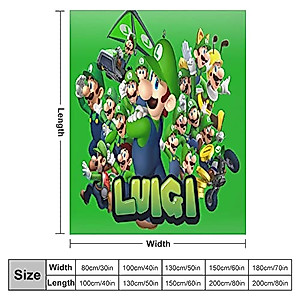 SCGOLD Throw Blanket, 40x50 inch Fleece Blanket Lightweight Blankets for Sofa, Couch, Bed, Camping, Travel - Super Soft Cozy Microfiber Blanket & Xmas Gift, Green