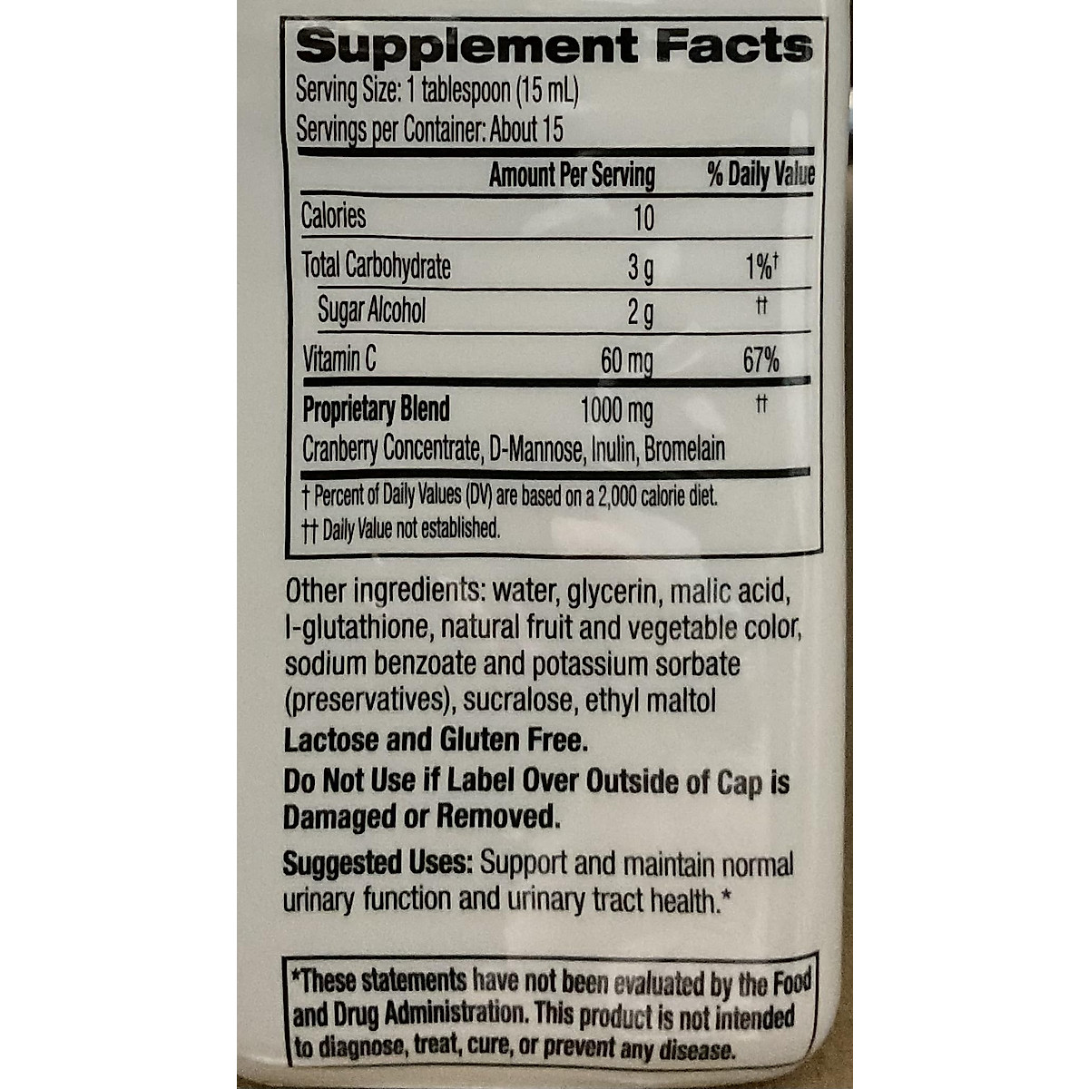 Cystex Urinary Health Maintenance Cranberry 7.6 oz