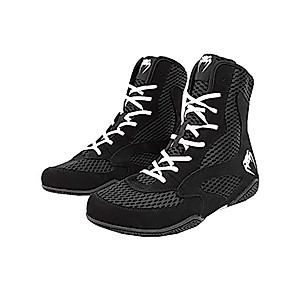 Venum Shoes Contender Boxing – Black/White, Black/White, 11 Men/12.5 Women US