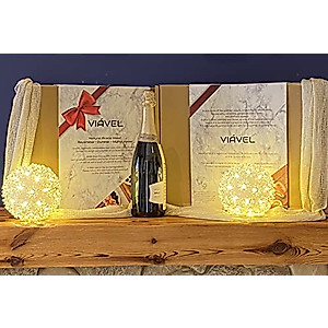 Viavel Large Acacia Wooden Cutting Board - Thick, Multipurpose & Reversible Wood Charcuterie Board for Chopping or Serving - 16 x 12 x 1.5 Inch - Deep Juice Grooves, Beautiful Gift !