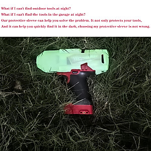 1pcs 49-16-2767 Impact Protective Boot for Milwaukee M18 1/2 FUEL Torque Impact Wrench 2767-20 & 2863-20 Electric Tools （noctilucent）