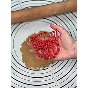 Set of 2 Autobots Decepticons Logo Cookie Cutters & Molds 3.5” inches Produced by 3D Kitchen Art