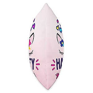 Haileys Closet Hailey Flower Crown Arrow Hearts Stars Unicorn Throw Pillow, 16x16, Multicolor