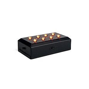Fortune Products LL-8A Luminary Light, 2 3/4" Length, 1 1/2" Width, 3/4" Height, 8 LEDs, Amber LEDs with Black Base