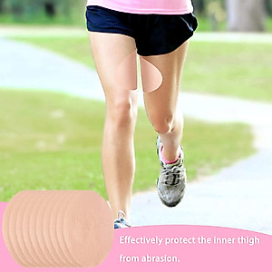 WOLAIYE Thigh Inner Anti-Chafing Sticker, Self-Adhesive Wear-Resistant Disposable Body Anti-Friction Pads, Transparent Ultra-Thin Invisible Patch,10PCS