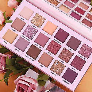 UCANBE Professional 18 Colors Aromas Nude Eyeshadow Palette Long Lasting Multi Reflective Shimmer Matte Glitter Pressed Pearls Eye Shadow Makeup Pallet Kit