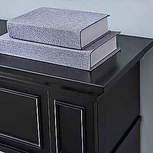 SEI Furniture Drovling Marble Tiled Color Changing Electric Fireplace, Black-White-Gray