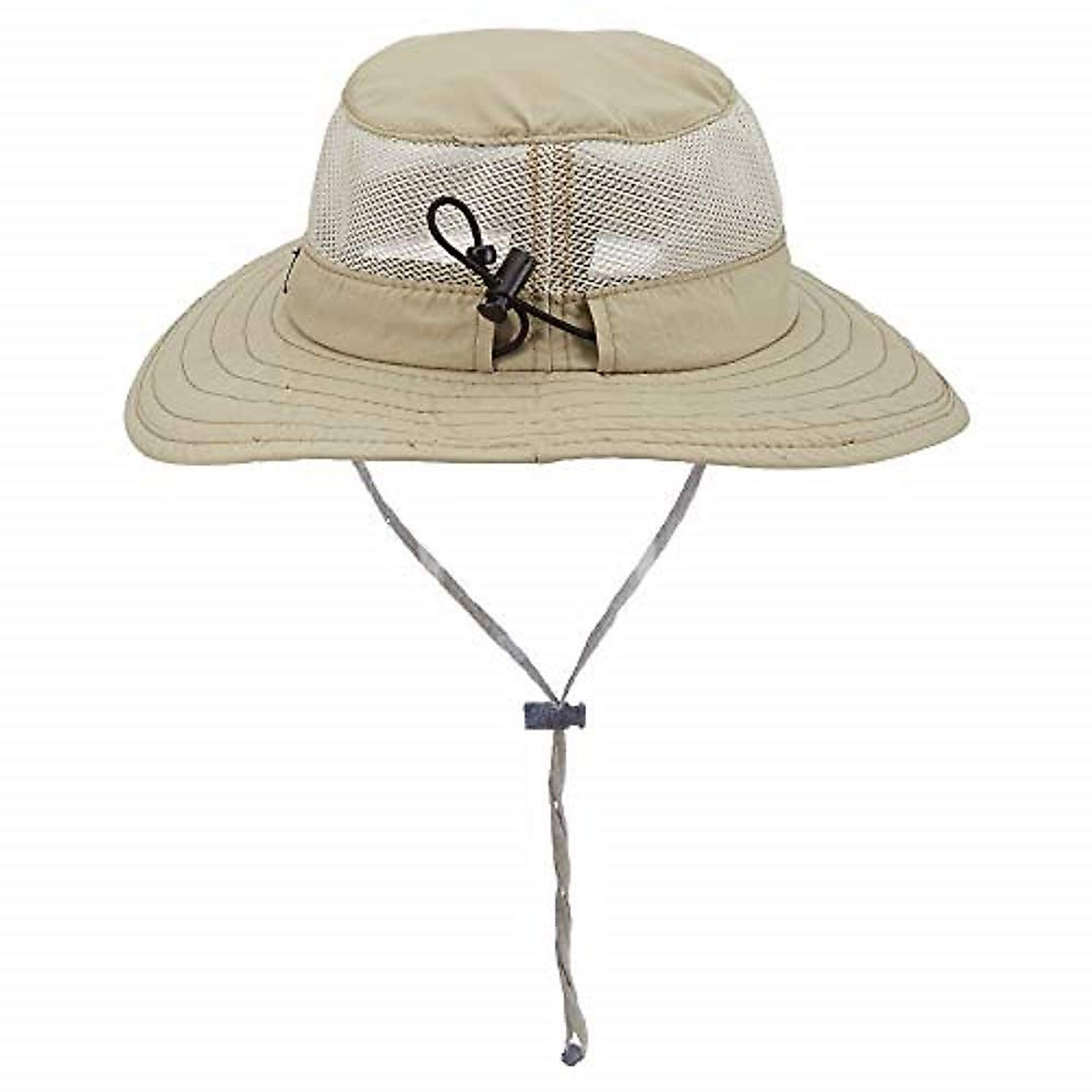 Dorfman Pacific Men's Bonnie Mesh Sides Hat, Khaki, XX-Large