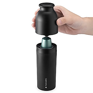 Navaris Coffee Pod Recycling Tool (1 Piece) - Recycler for Espresso Pods - Aluminum Capsule Recycling at Home