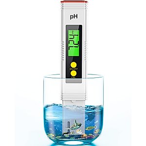 PH Meter for Water, PH Tester 0.01High Accuracy Water Quality Tester with 0-14 PH Measurement Range, PH Meter for Household Drinking, Pool, Aquarium, Aquaculture, Lab, Beer Brewing & Wine