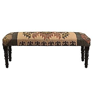 LR Home Southwestern Indoor Bench, 3'11" X 1'4", Multi