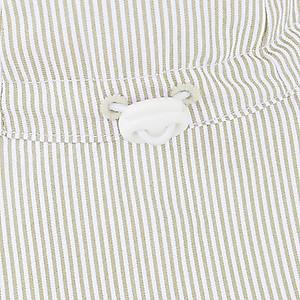 Zando Baby Girl Sun Hat Infant Wide Brim Hats Baby Boy Beach Hat UPF 50+ Toddler Caps for Boys Girls Baby Bucket Hat Beige 6-12 Months