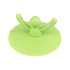 AKOAK 1 Pack Cute Human-Shaped Floor Drain Plug Household Kitchen Toilet Bathroom Shower Waterproof Silicone Sink Plug Bathtub Drain Plug Tool (Green)