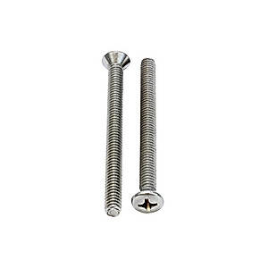 Bolt Dropper 1/4''-20 X 3-1/2'' Stainless Steel Head Machine Screw - Phillips Oval Wood Screws - Corrosion Resistant, Heavy Duty Furniture Screw - Great for Both Indoor and Outdoor Use (25 pc)
