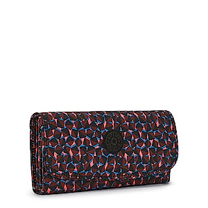 Kipling Women's Money Land Wallet Happy Squares Print