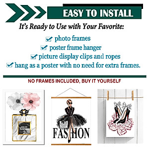 Lodintech Fashion Wall Art Bedroom Aesthetic Canvas Pink Art Prints Wall Decor Black White Fashion Posters Wall Pictures Gray Pink Room Decor Perfume High Heels Flowers Wall Art Prints 8x12'' Unframed