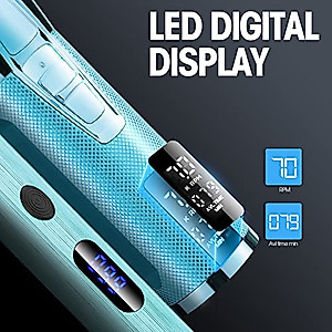 Zesuti Professional Hair Clippers for Men with Beard Trimmer Set,Cordless 2 Adjustable Speeds Barber Hair Clipper Haircut Kit & T-Blade Trimmer USB Rechargeable Hair Cutting Grooming Kit