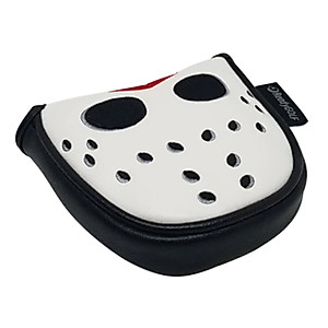 ReadyGOLF Hockey Goalie Mask Embroidered Putter Cover - Mallet