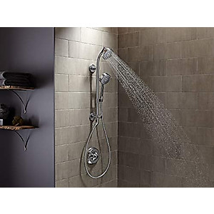 KOHLER 45906-BN HydroRail-S Shower Column, Shower Column for Fixed Showerhead, Adds Handshower Functionality, Vibrant Brushed Nickel