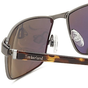 Timberland Men's Tb9035sw6109d Polarized Wrap Sunglasses, Gunmetal, 61 mm