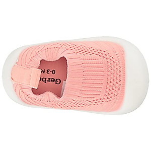 Gerber Unisex Baby Baby Toddler Boy and Girl Stretchy Knit Slip-On Sneaker Pink 6-9 Months