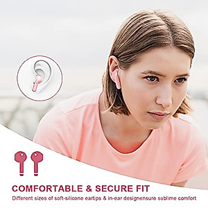 Wireless Earbud, Bluetooth 5.1 Earphones Hi-Fi Stereo Wireless Headphones 32H True Wireless Ear Buds Bluetooth Earbuds Sport IP7 Waterproof Headset In-Ear Headphones with Mic and Type C for Travel Gym