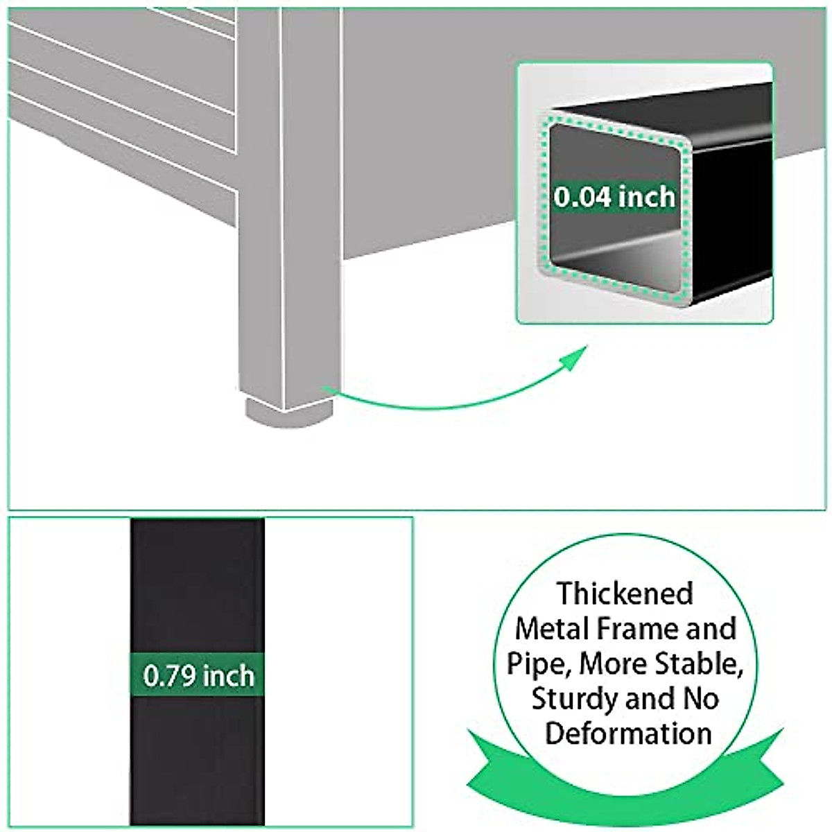 AZL1 Life Concept, 3 Drawers Fabric Dresser Storage Tower, Organizer Unit for Bedroom, Closet, Entryway, Hallway - Dark Grey