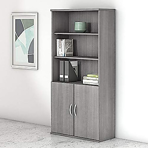 Bush Business Furniture Studio C Bookcase, Platinum Gray