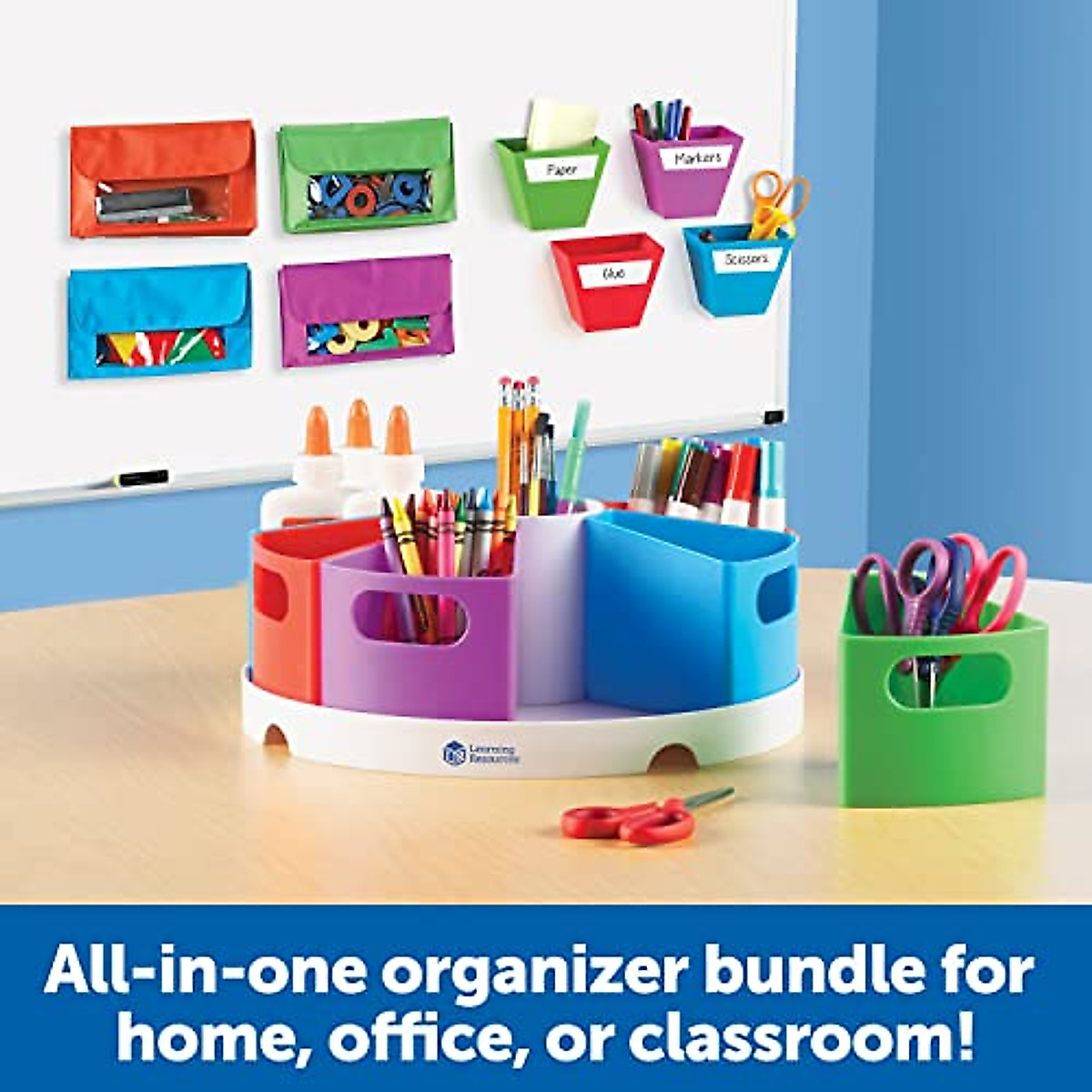 Learning Resources Create-a-Space Storage Bundle, Home School Set, Classroom Accessories, Ages 3+