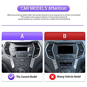 Roinvou [2G+64G] for Hyundai Santa Fe 2013-2017 Car Radio with Wireless Carplay/Android Auto, 9 Inch Android 13 IPS Touch Screen Car Stereo, Bluetooth, GPS, WiFi, SWC, HiFi + AHD Backup Camera