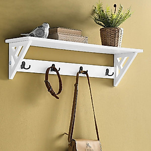 Alaterre Furniture Coventry 36" W Coat Hook with Shelf