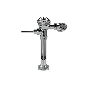 Zurn Z6000-YB-YC Aquaflush Exposed Manual Diaphragm Flush Valve with 3.5 GPF, Sweat Solder Kit, Cast Wall Flange in Chrome