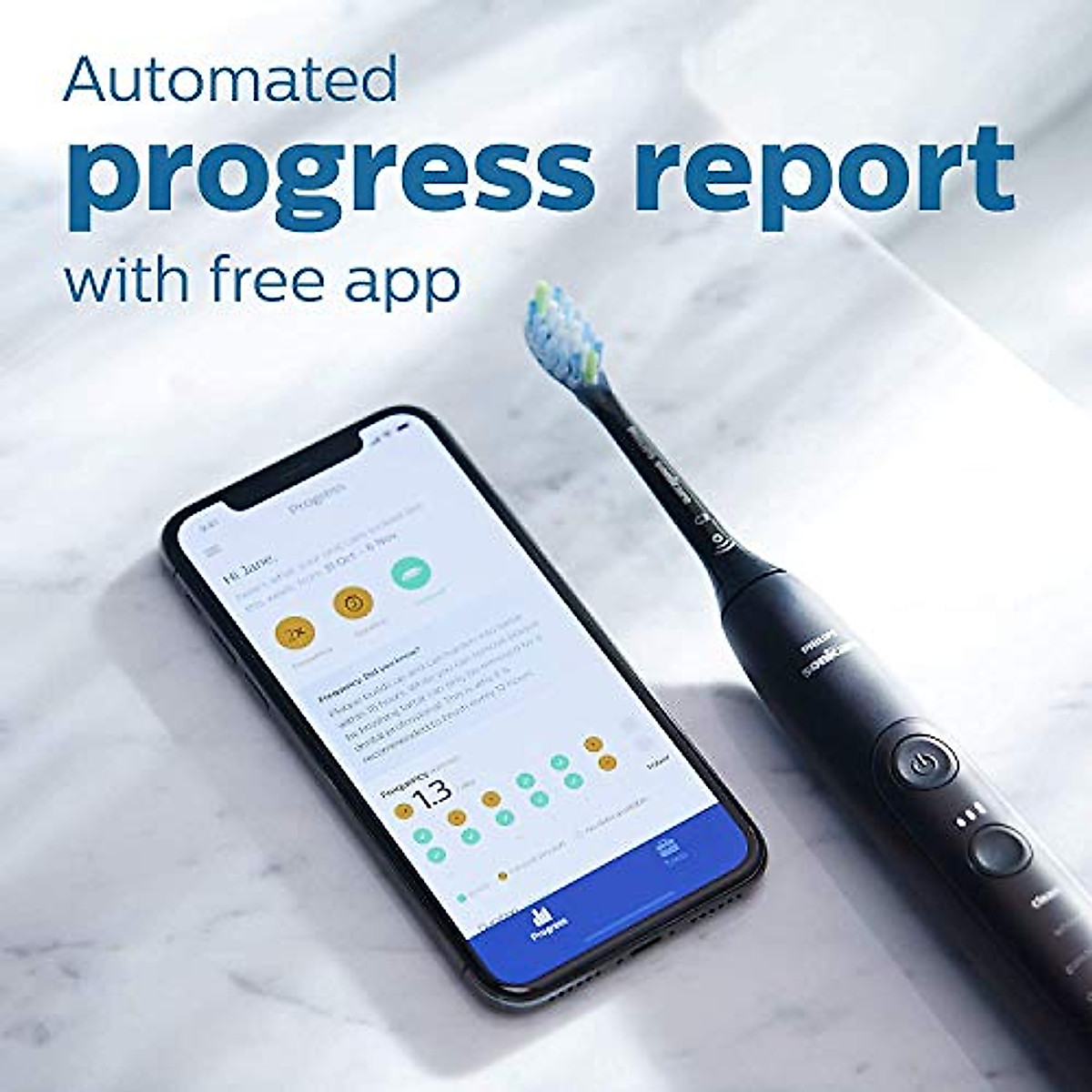 PHILIPS Sonicare ExpertClean 7700 Rechargeable Electric Toothbrush with Bluetooth & UV Sanitizer, HX9630/17, Pink