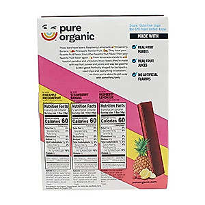 Pure Organic Layered Fruit Bars Variety Pack 28 count (Pack of 1).