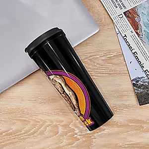 KIANSLA Tom Selleck Coffee Cup Stainless Steel Cup With Leak-Proof Lid For Hot And Cold Drinks Insulated Travel Mugs, Is A Gift For A Good Friend 12oz