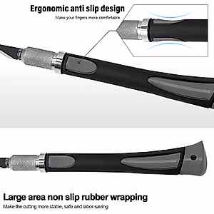 NEWISHTOOL Hobby Knife Precision Craft Knife Set Utility Exacto Knife with 10 PCS Fine Point Razor Art Knife Tool for Architecture Modeling, Pumpkin Cutting, Scrapbooking, Wood Working Stencil