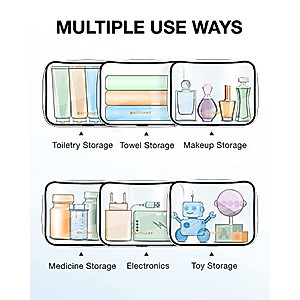 BAGSMART Clear Toiletry Bag, 2 Pack TSA Approved Travel Toiletry Bag Carry on Travel Accessories Bag Airport Airline Quart Size Bags Water Repellent Makeup Cosmetic Bag for Women (Black-2pcs)