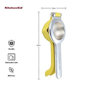 KitchenAid No Mess Citrus Squeezer, One size, Lemon