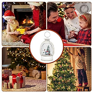 Snow Scene Lamp - Christmas Lanterns Snow Globes,Built-in Light-up Design Christmas Lanterns, Snowman Christmas Decorations for Children Gifts Buogint