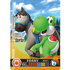 Nintendo Mario Sports Superstars Amiibo Card Horse Racing Yoshi for Nintendo Switch, Wii U, and 3DS