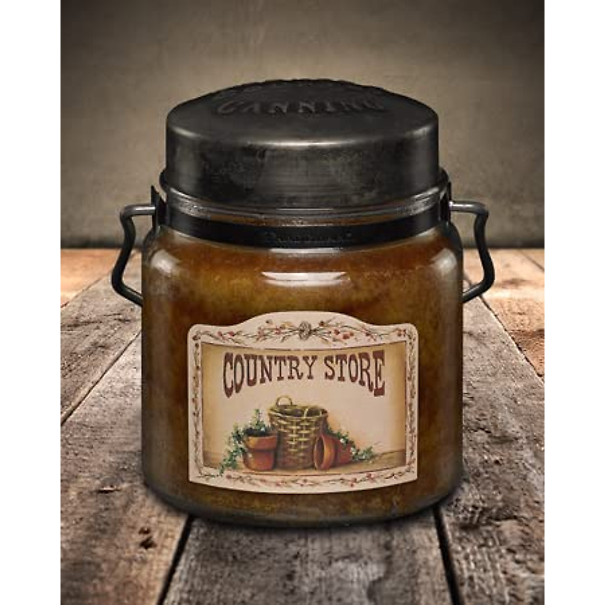 McCalls Candles | Country Store | Highly Scented & Long Lasting | Classic Painted Label | Hand Crafted Metal Lid with Strap and Handle| Premium Wax & Fragrance | Made in The USA | 16 oz